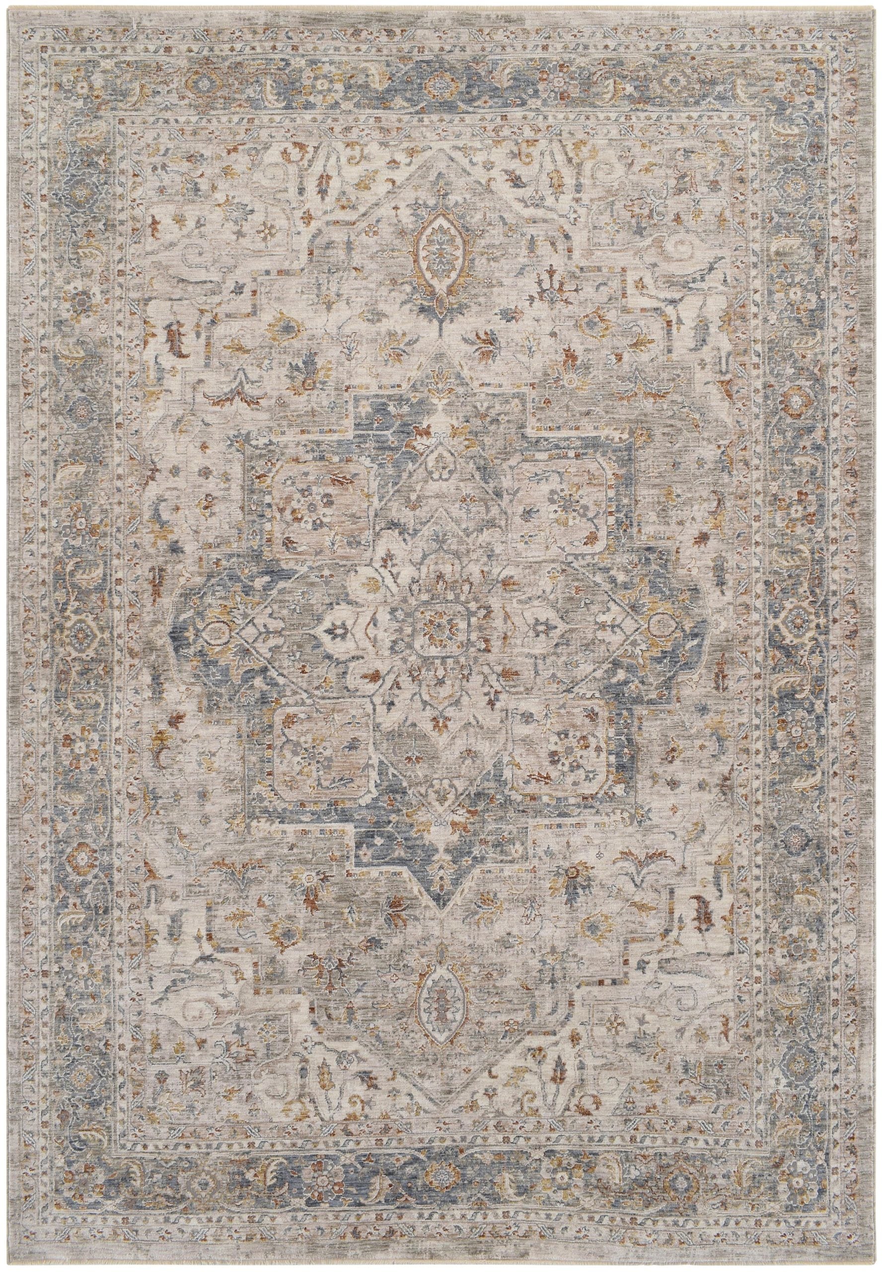 Beige and Grey Distressed rug – Rug Addiction